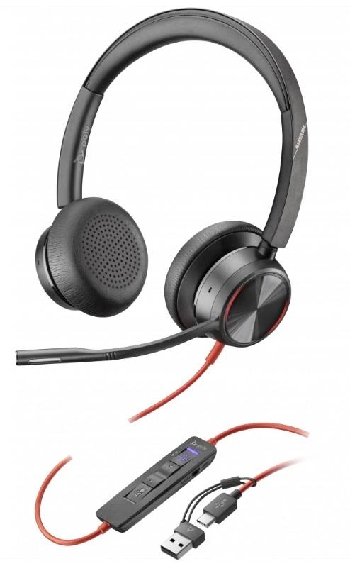 Compra Poly blackwire 8225 alambricos usbc con adaptador usbca binaural ...