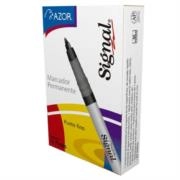 Compra Marcador permanente signal fino punta bala color negro c/12 pzas ...