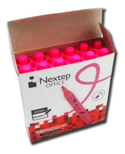 Compra Marcador nextep resaltador color rosa c/12 pzas NE079R | Cityshopmx