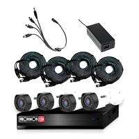 Compra Kit provision isr dvr 4 canales de 2 megapixeles 4 camaras 2mp ...