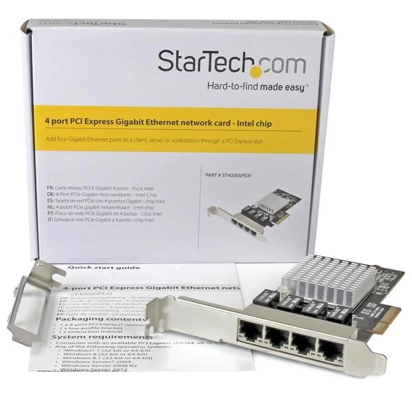 Compra Startechcom tarjeta de red pci express ethernet gigabit con 4 ...